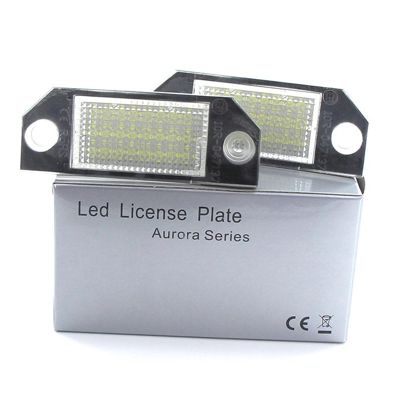 Buy 2PCS DC12V Car LED License Number Plate Light Lamp 6W 24 LED White ...
