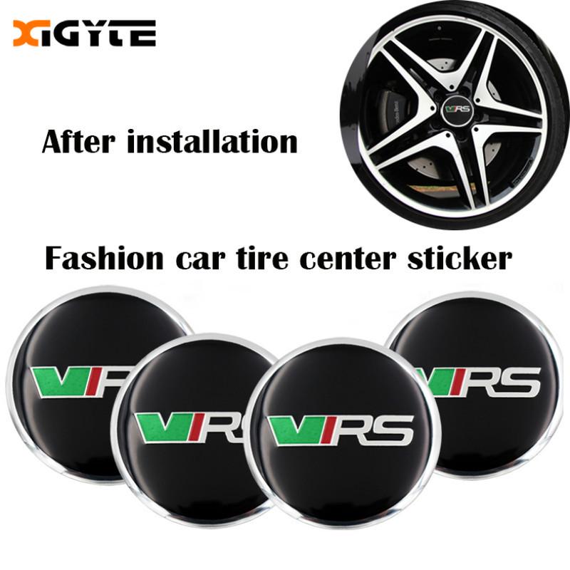 4 PCS auto parts 56.5 mm aluminum wheel hub center cover wheel cover ...