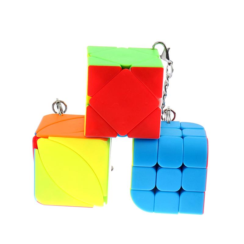 Buy Funny Mini Keychain Cube Puzzle Toy Trihedron Cube Magic Children'S ...