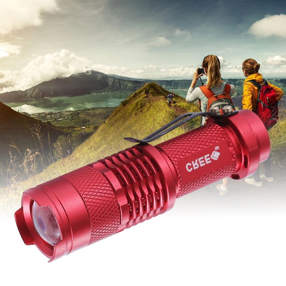Ultrafire Cree Q5 LED Adjustable Focus Zoomable LED Flashlight Torch ...