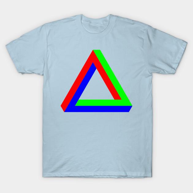 Buy Men Premium Cotton Harajuku T Shirt Penrose Never Ending Triangle ...