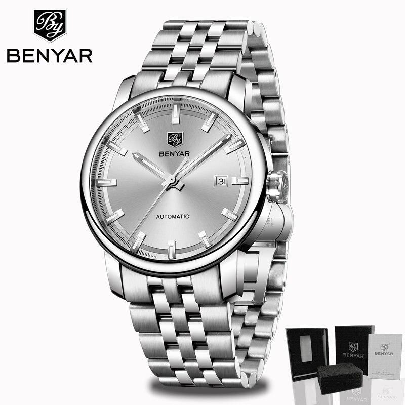 Buy BENYAR New Automatic Mechanical Watches for Men Waterproof Full ...