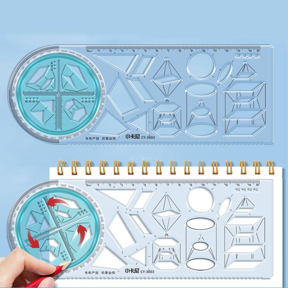 Stationery Gift School Office Supplies Ruler Geometric Drawing Learning ...