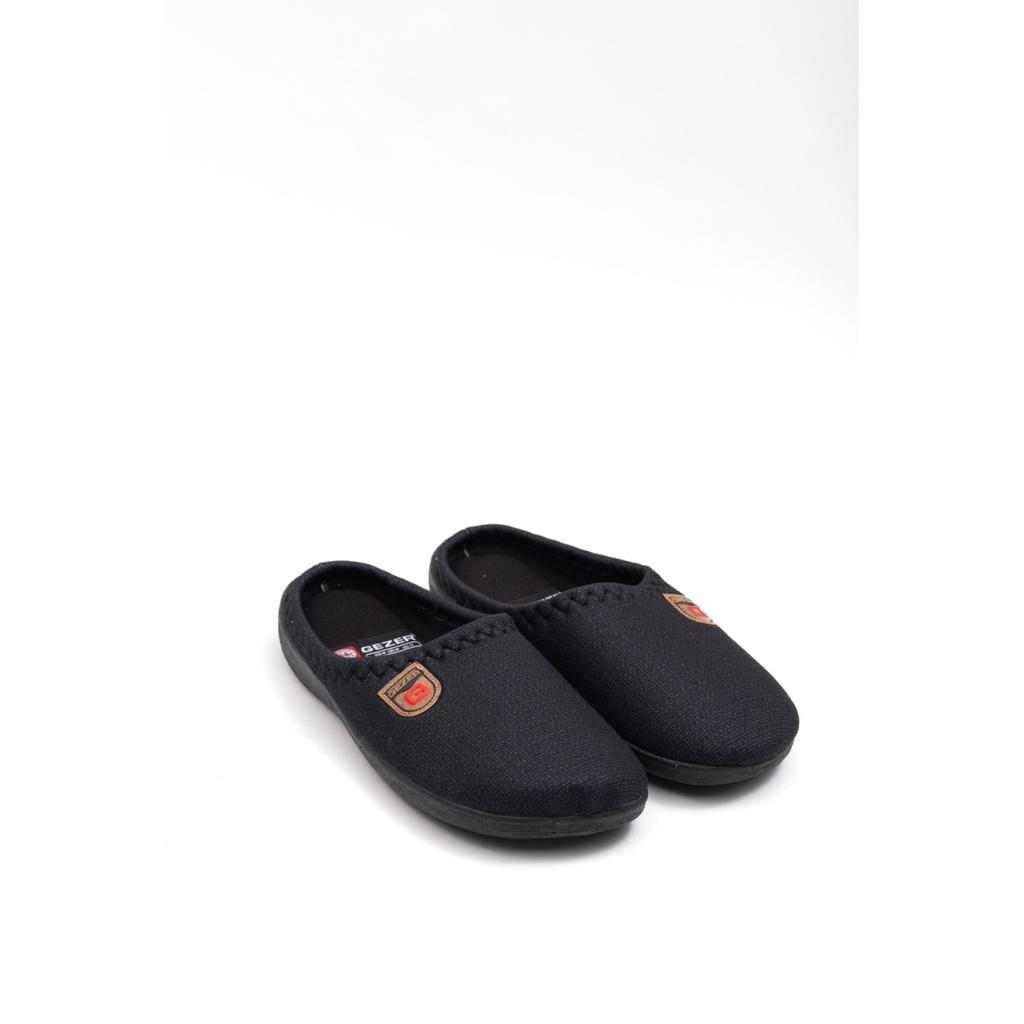 Buy Gezer Winter Men's Gondola Slippers Black Closed Front Keeps Warm ...