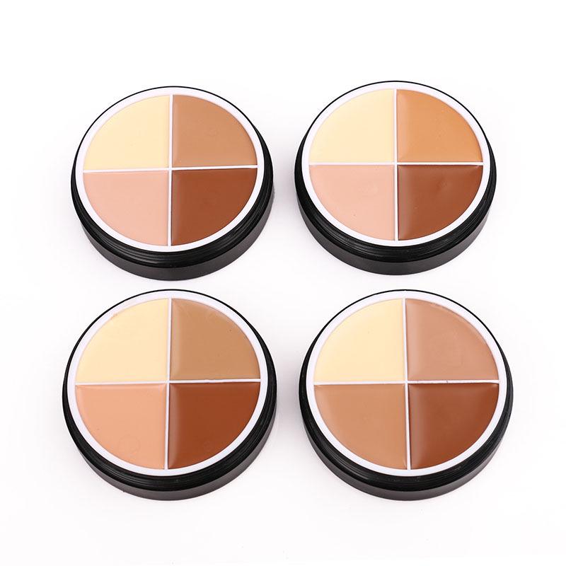 4 Colors Face Powder Cream Pro Contour Makeup Concealer Palette ...