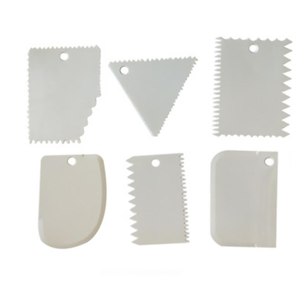 6 Pcs/Set Cake Scraper Edge Decorating Cutters Set Comb & Icing ...