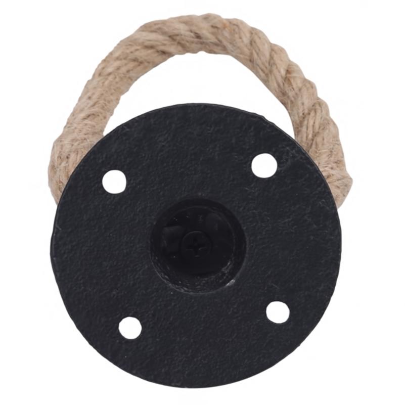 Buy Vintage Braided Hemp Rope Pull Handles Hardware Home Decor Cast ...