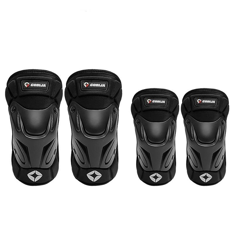 EVA Plastic Protective Gear Knee Pads And Elbow Pads Four-piece Riding ...