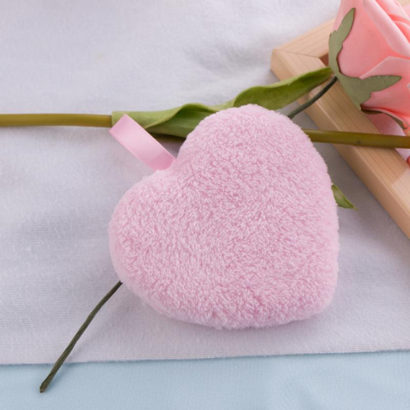 Buy Heart-shape Makeup Removal Puff Soft Comfortable Makeup Remover ...