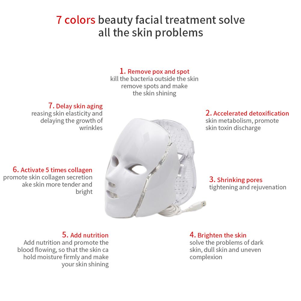 Buy Colorful LED Mask Photon Rejuvenation Spectrum Beauty Instrument ...