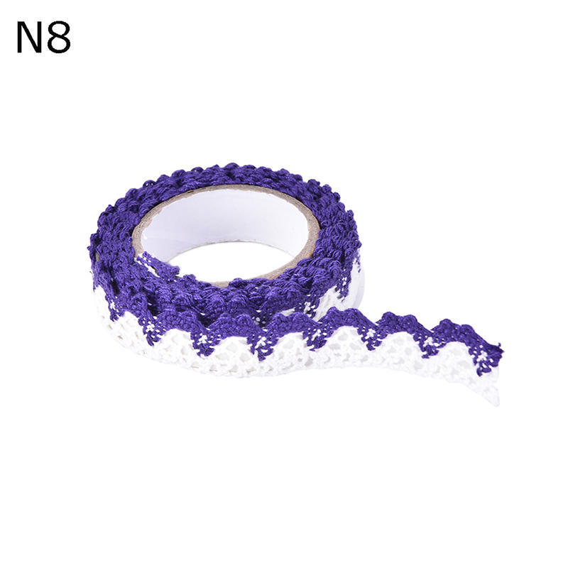 Cheap 1Xfabric Lace Roll Washi Diy Decorative Sticky Ribbon Masking ...