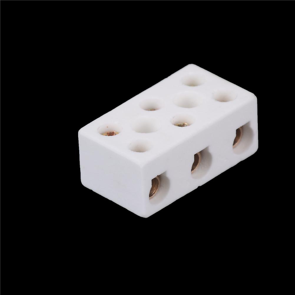Buy 16a 2 Way 8 Hole Connector Porcelain Ceramic Terminal Block at ...