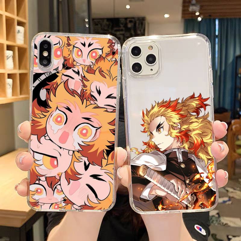 Buy Rengoku Kyoujurou Demon Slayer Phone Case For Iphone 11 12 Mini 13 ...