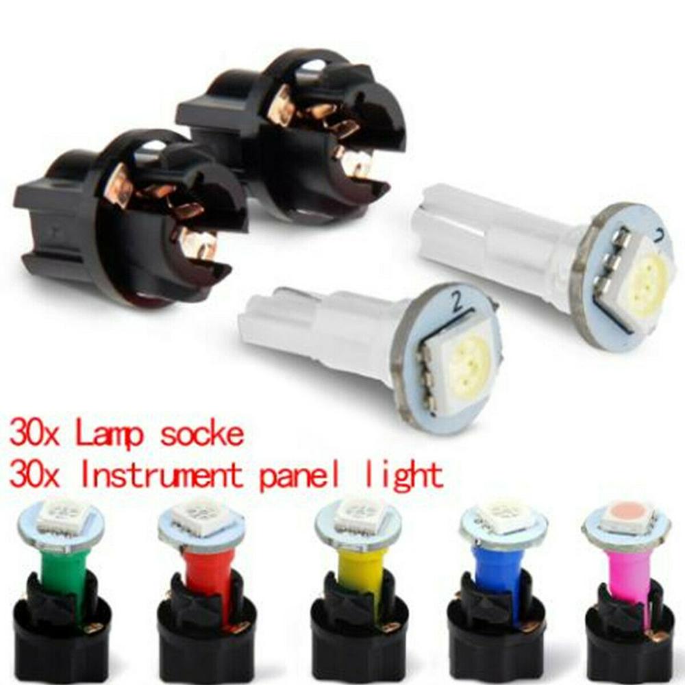 Buy Light Bulb Car Truck Lighting Lamps 30PCS T5 Car Instrument Panel ...