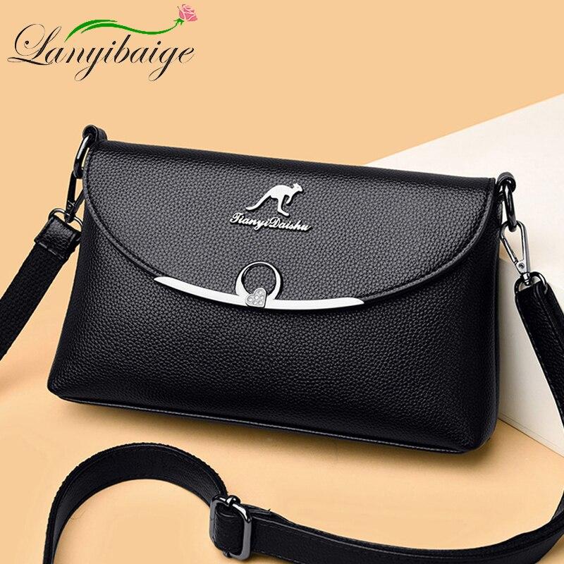 Cheap Classic Pu Leather Ladies Handbag Casual Flip Designer Brand ...
