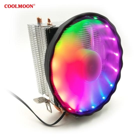 Buy COOLMOON Mute Luminous LED Light CPU Cooling Fan Heat Dissipation ...