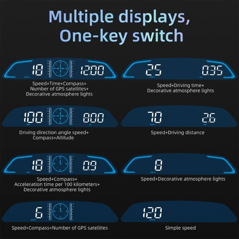 Cheap G3 GPS HUD Heads Up Display Universal Digital Alarm Reminder ...