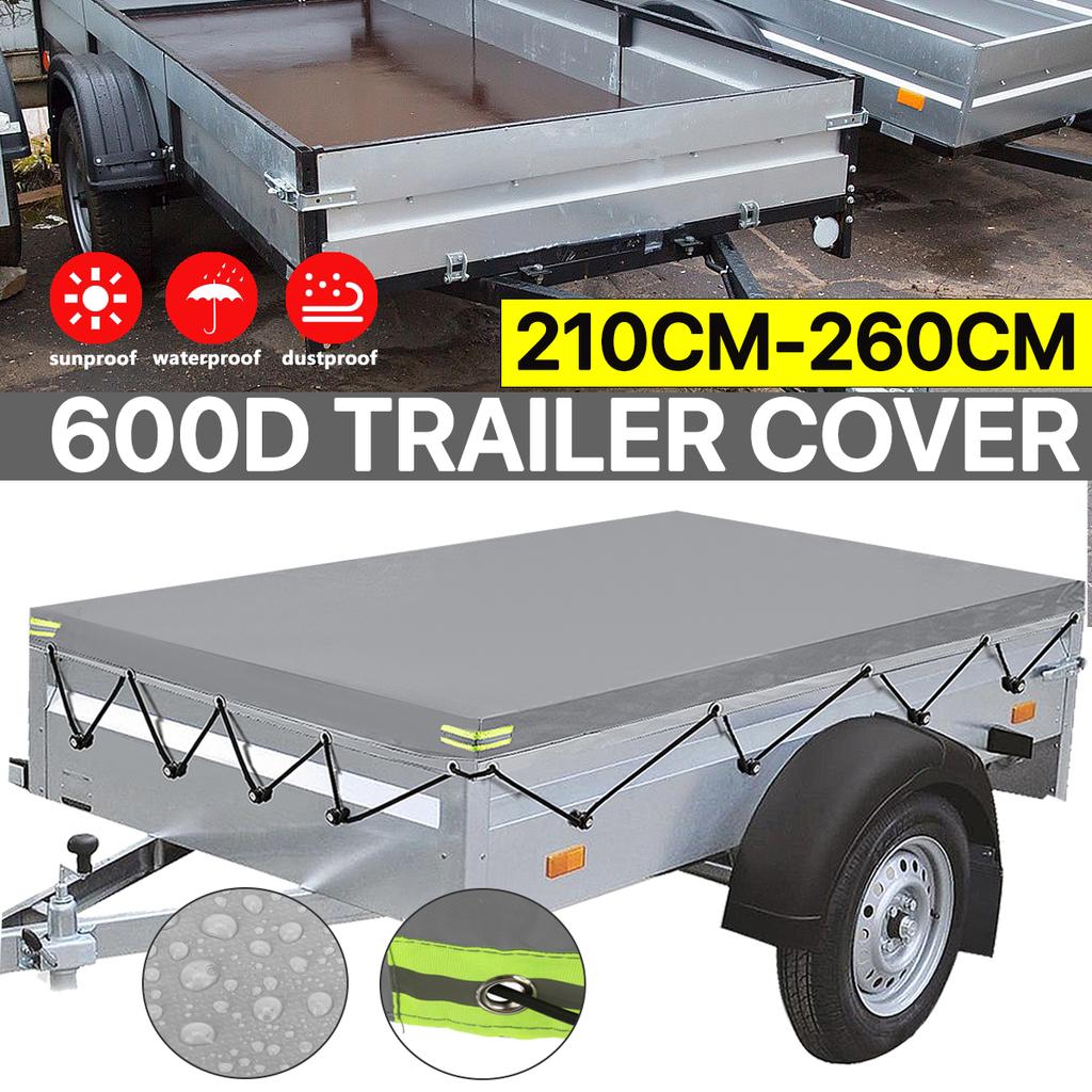 Cheap 600D Trailer Cover Heavy Duty PVC Waterproof Dust Protector With ...