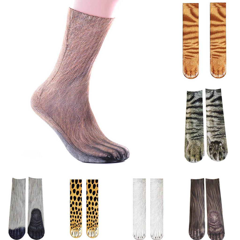 Buy [HF] Animal Paw Socks Paw Print 3D Socks Novelty Animal Paws Crew ...
