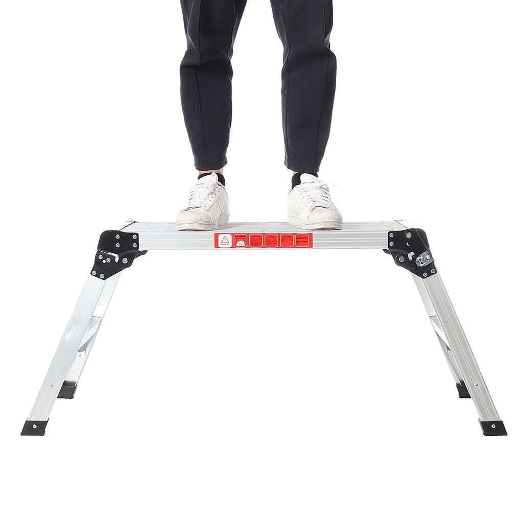 Buy Aluminum Alloy Platform Step Up Stool Nonslip Folding Work Bench ...