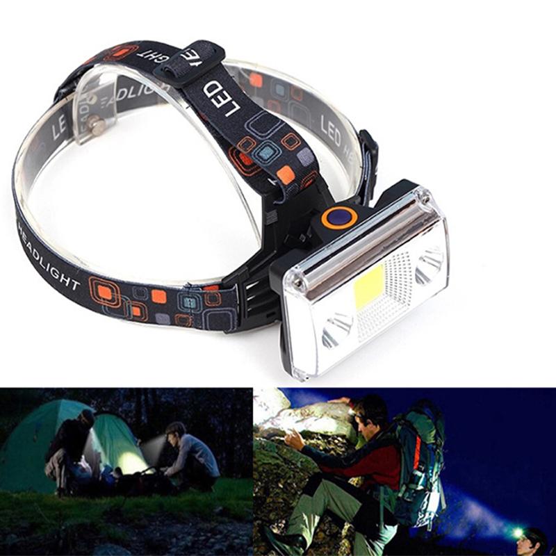 10000 Lumens COB LED Headlamp USB Charging Headlight Tactical 4-Mode ...
