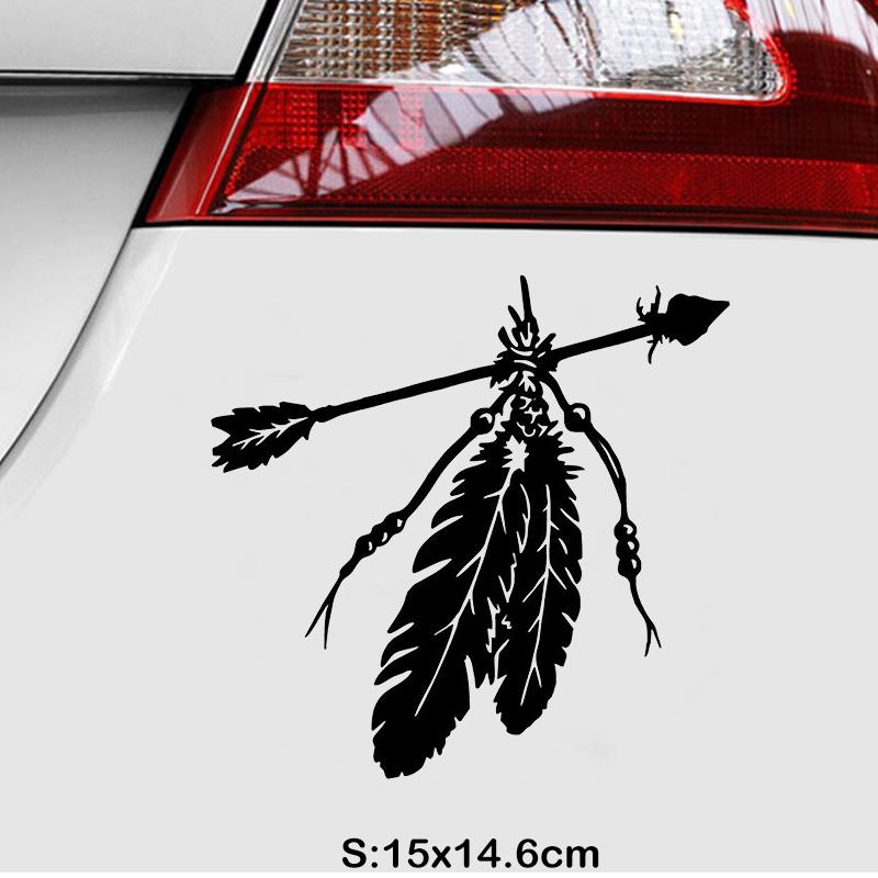 Buy Perets car sticker Arrow Feathers on car vinyl stickers for cars ...
