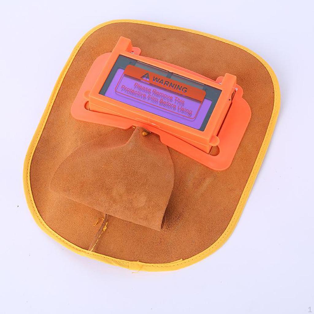 Cheap Leather Welder Welding Mask Hood Cowhide Comfortable Welding Hood ...