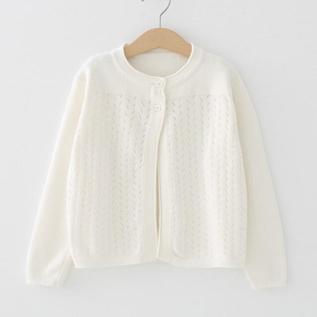 Buy 1-11 Years Girls Cardigan 100% Cotton Blue White Baby Outerwear ...