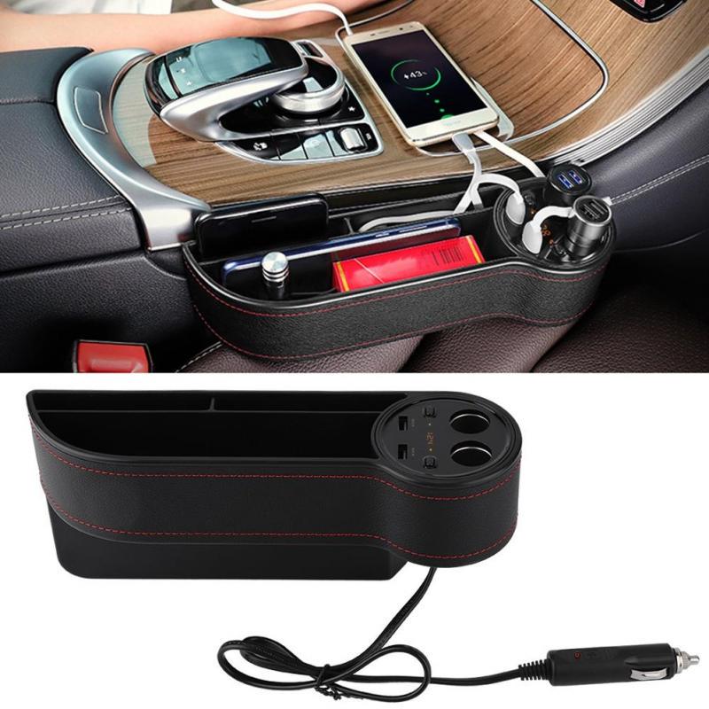 Buy Multifunction Car Storage Box Usb Socket Auto Seat Crevice ...