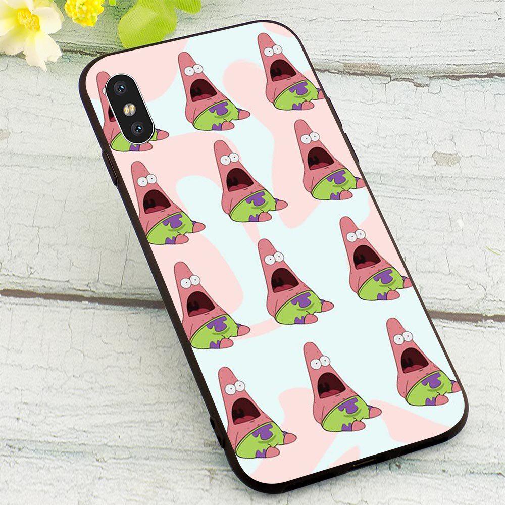 Buy Pattern Sponge Bob And Patrick Phone Case for iPhone 7 Plus 8 X Xs ...
