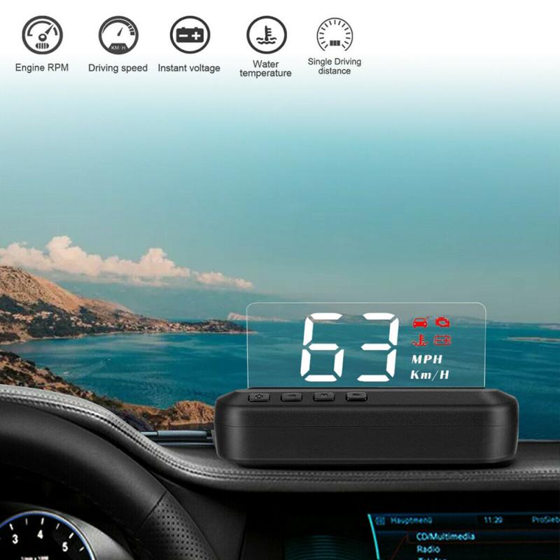 Buy Car HUD Head-up Display C100 OBD Hd Speed Projector Practical Multi ...