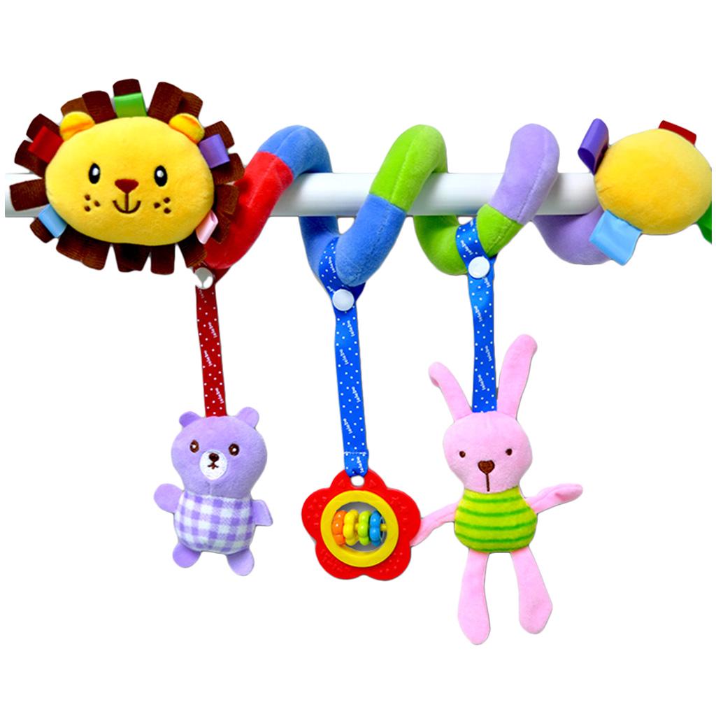 Buy Musical Soft Plush Crib Bed Stroller Baby Pram Rattle Hanging Bell ...