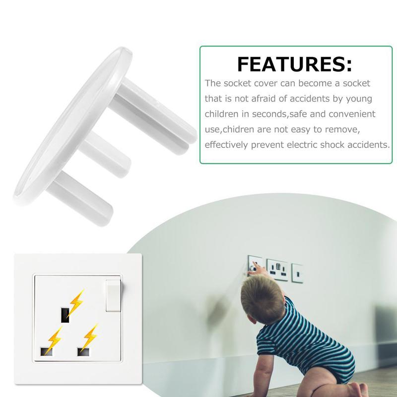 Buy 20pcs/set UK Power Plug Socket Cover Baby Child Safety Protector ...