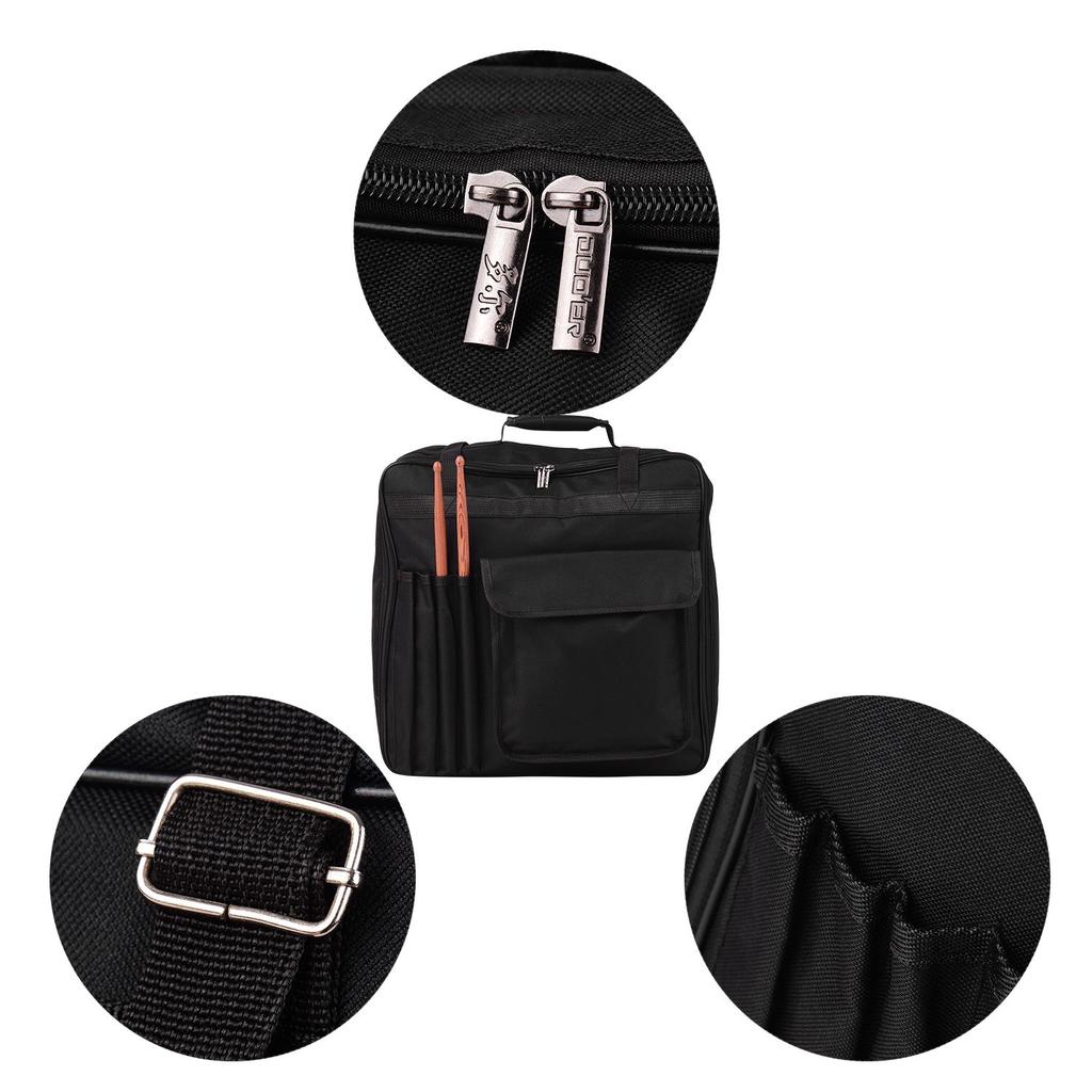 Professional 14 Inch Snare Drum Bag with Shoulder Strap Outside Pockets ...