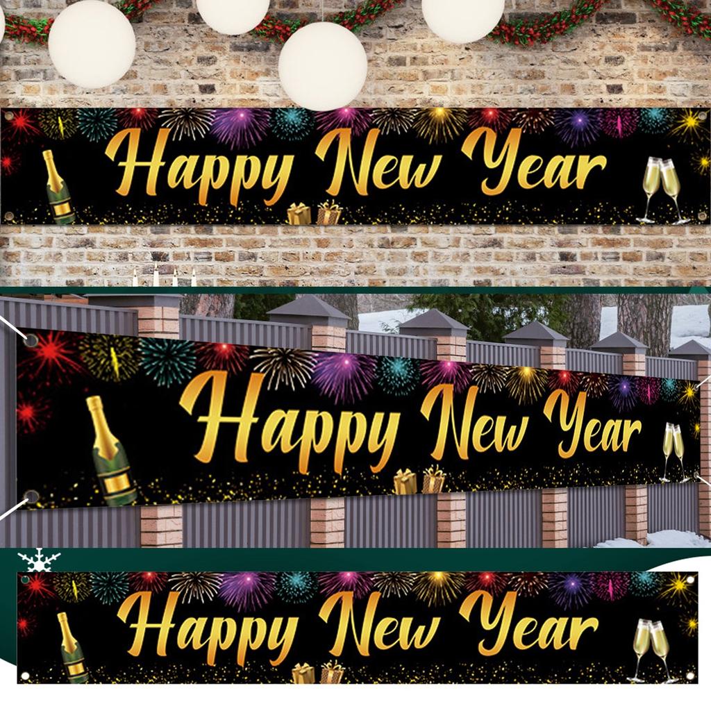 Cheap New Year Banners, Festive Parties, Colorful Fireworks Decorations ...