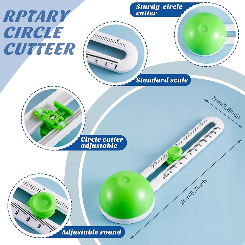 Cheap Circle Cutter Rotary Circle Paper Cutter Craft Supplies Kids ...