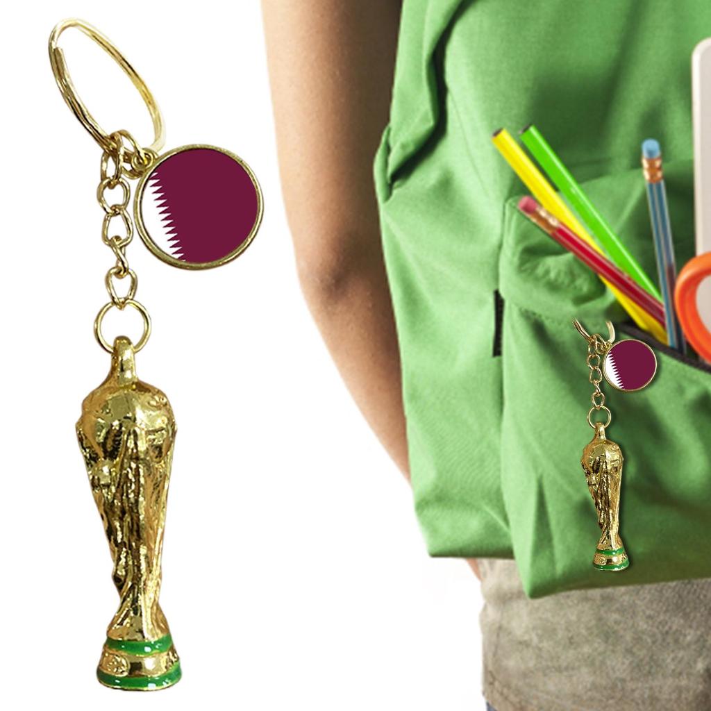 Buy Football Trophy Keychain|2022 Qatar World Match Cup Souvenirs Key ...
