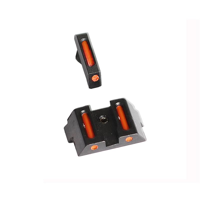 Cheap 9Mm Fiber Optic 3Dot Metal Sights Front And Rear Red Green Dot ...