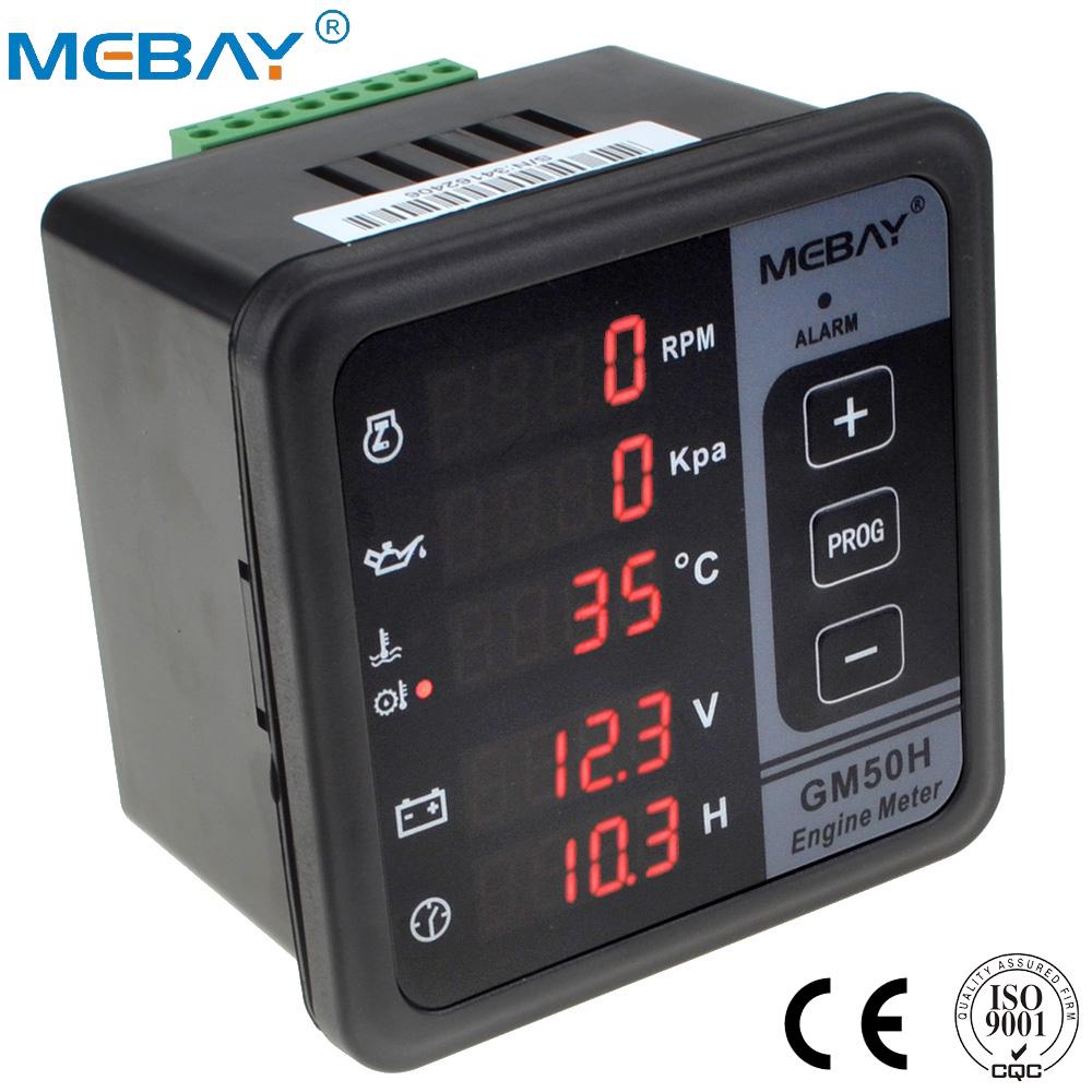 Buy GM50H Engine Digital Multi-functional Meter Diesel Engine Monitor ...