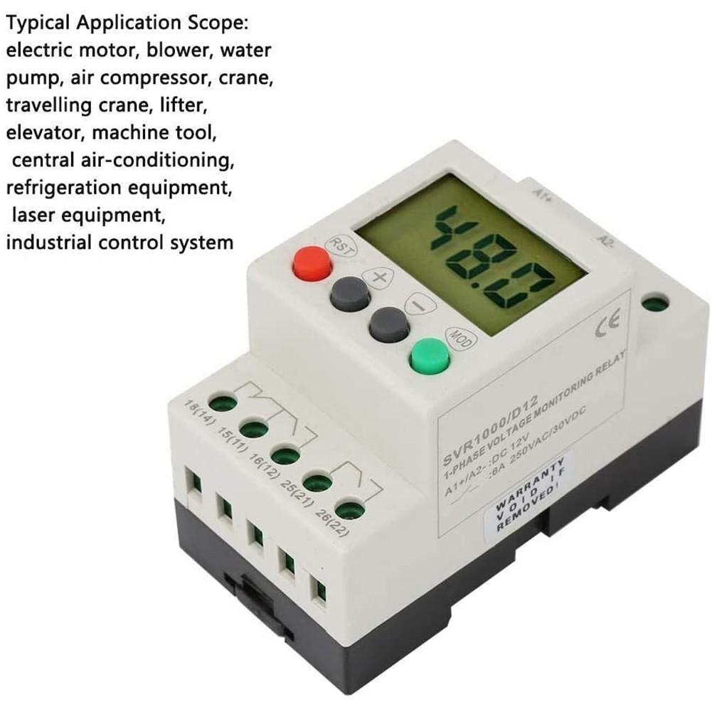 Buy Voltage Relay Voltage Protection AC/DC 12V 50/60Hz at affordable ...