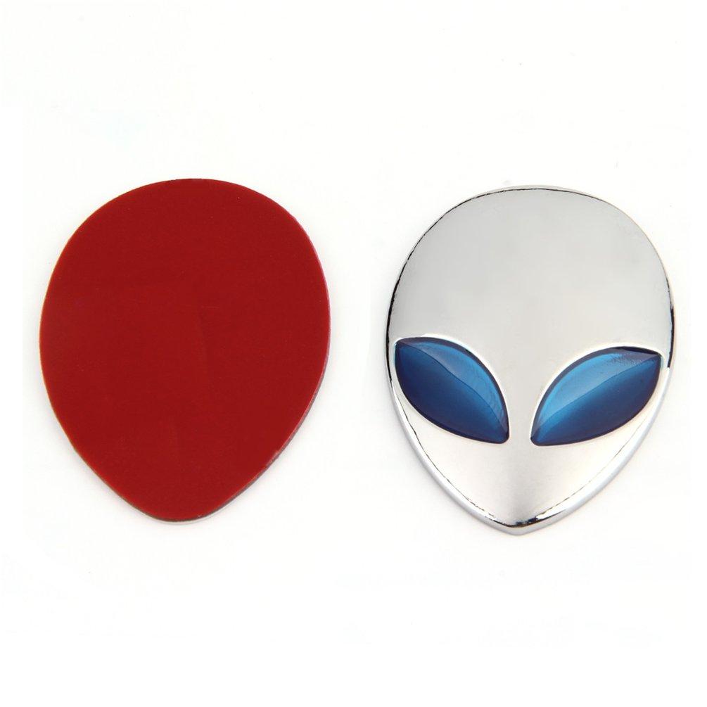 Buy Cool Car Styling 3D 3M Metal Alien Pattern Sticker Car Motorcycle ...