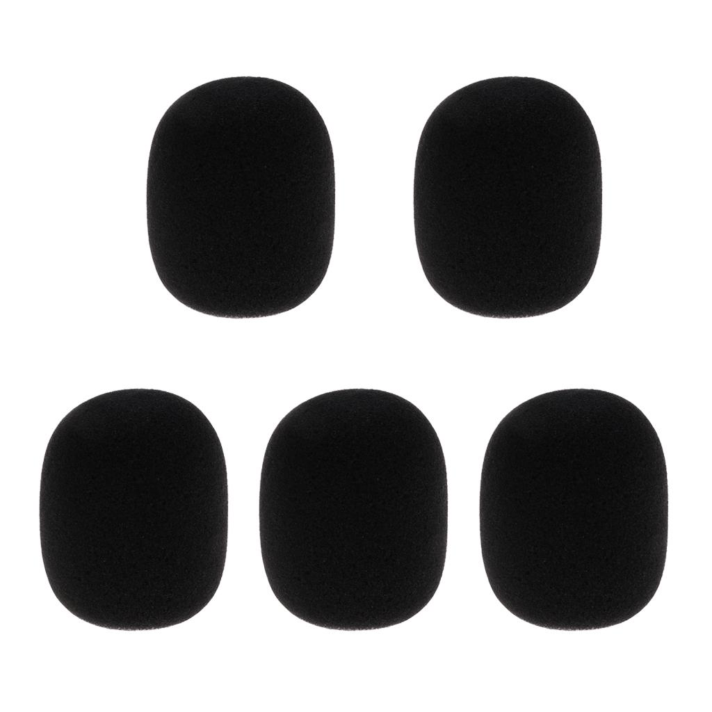 Buy 5 Pcs Microphone Shield Cover Windscreen Cap Lapel Mic Windshield ...