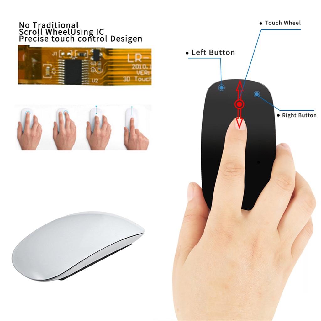 Buy Ultra-Thin Wireless Bluetooth Mouse Travel Portable Mini 1200DPI ...