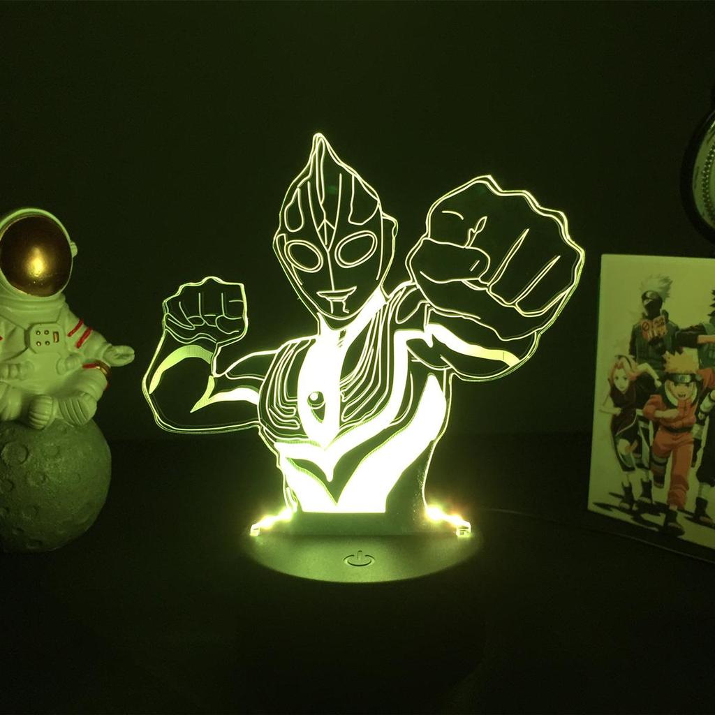 Buy Ultraman Taro Japanese Anime Manga 3D Night Light for Bedroom Decor ...