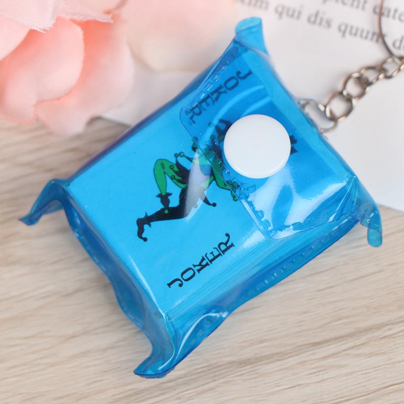 Buy 1Pc 4*3Cm Portable Mini Playing Cards Keychain Small Poker Board ...