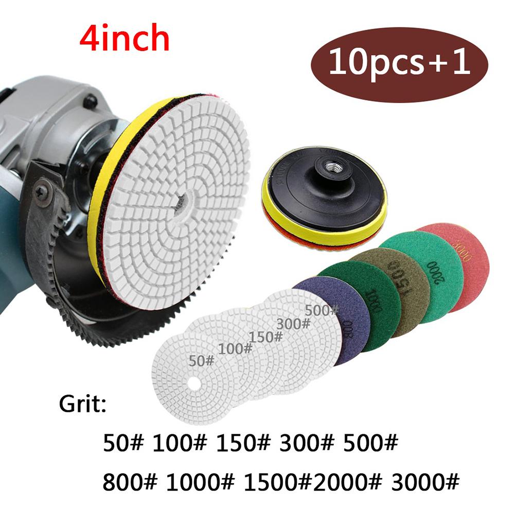 Buy 11 Pcs Diamond Polishing Pad Grinder Disc For Granite Marble ...