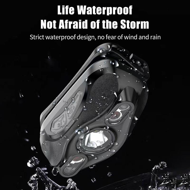 LED Sensor Headlamp Super Bright IR Motion Sensor Headlight Waterproof ...