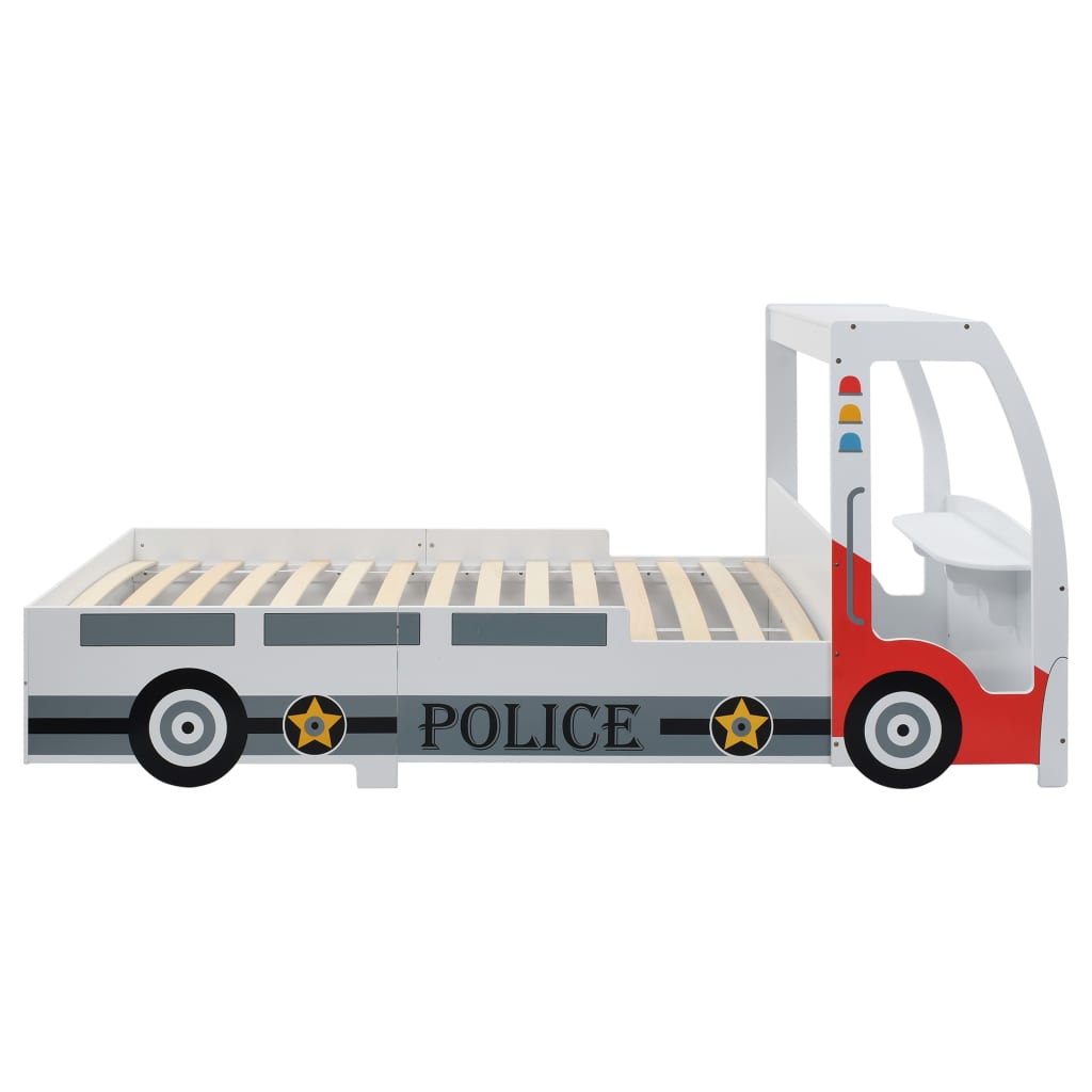 Buy Police Car Cot with Mattress 90x200 cm 7 Zone H2 H3 at affordable ...