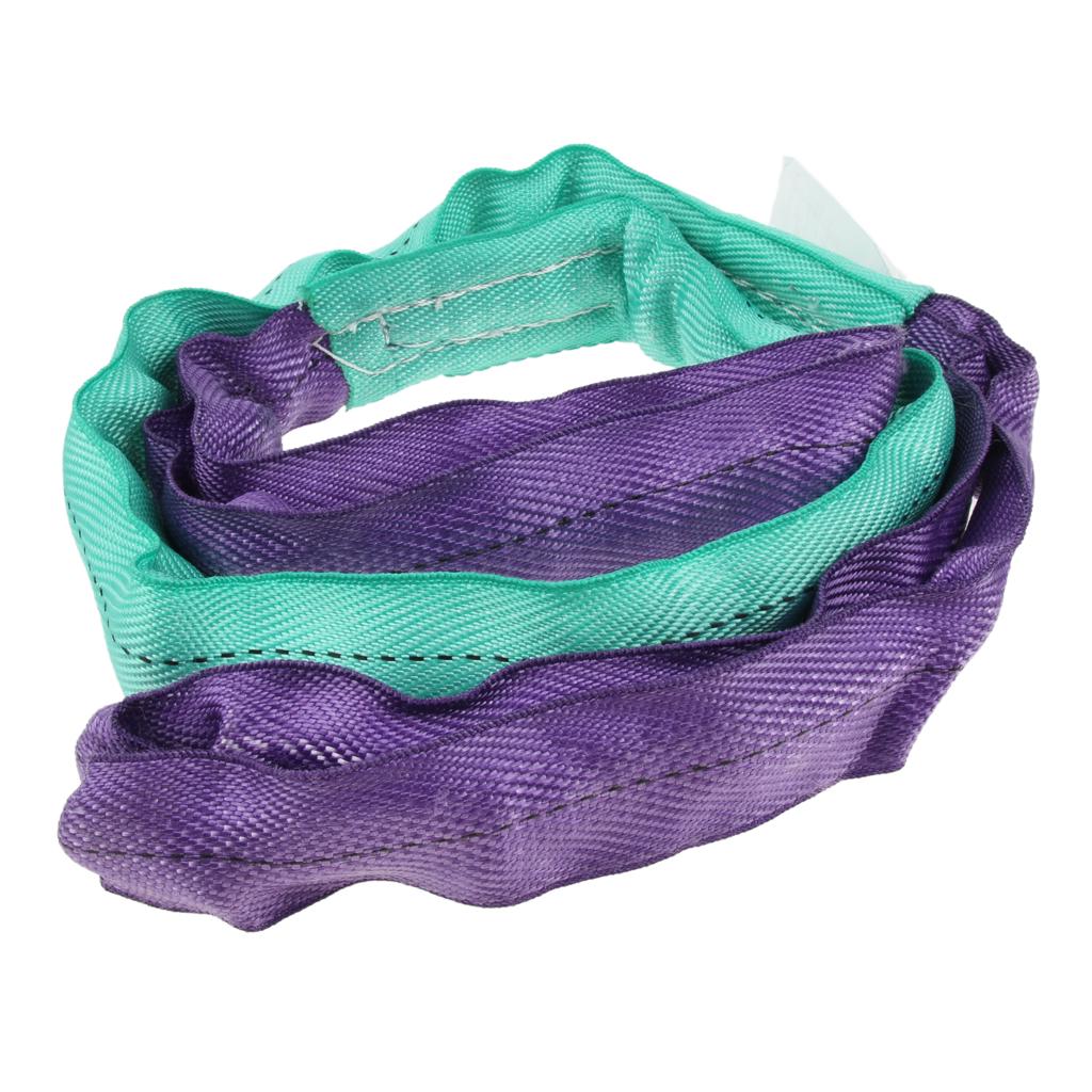 Buy Double PLY Cover Endless Round Polyster Lifting Slings Tow Strap 1 ...