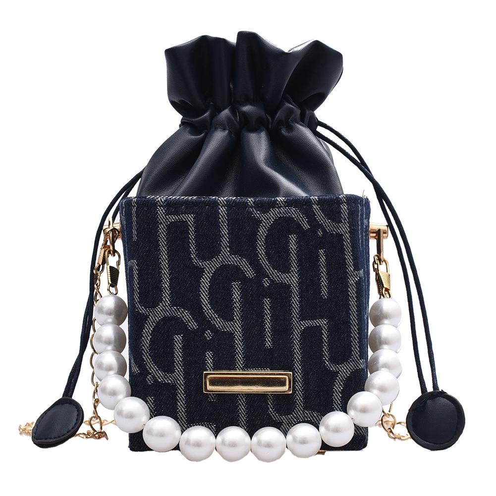 Cheap Fashion Women Drawstring Shoulder Bag PU Leather Square Box ...